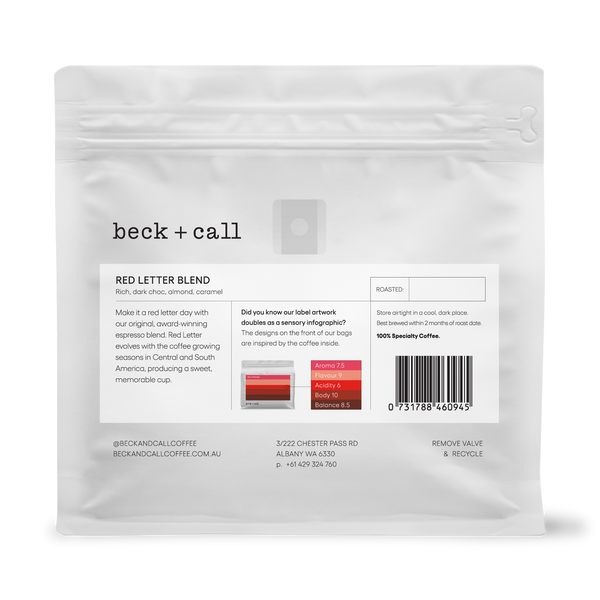 Red Letter Blend - Beck and Call Coffee